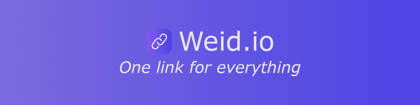 Weid.io - One Link for All Your Content